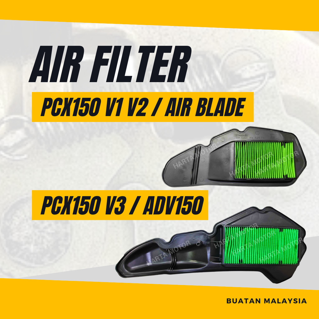 PCX150 V1V2 V3 AIR FILTER - PCX 150 AIR BLADE AIRBLADE ADV 150 ADV150 ...