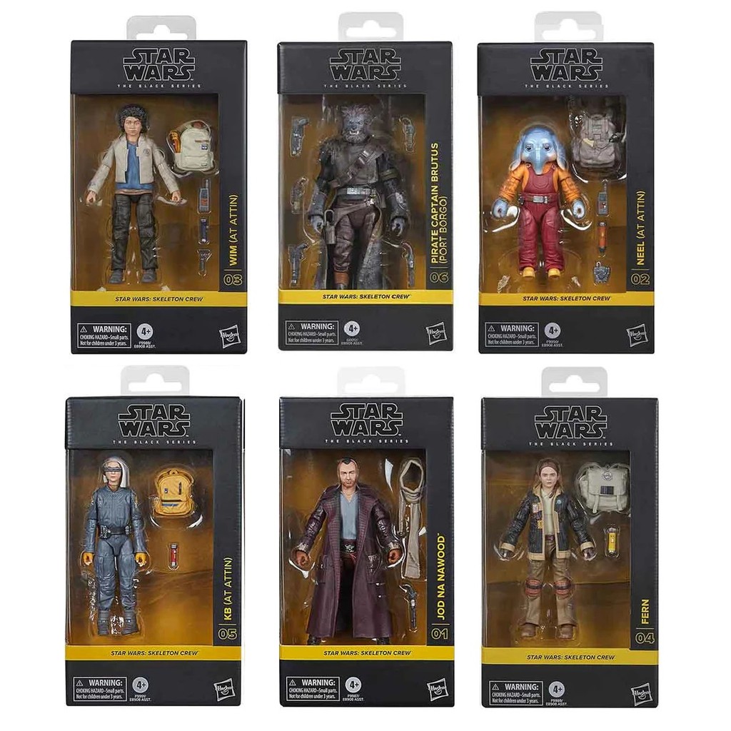 Star Wars Black Series Skeleton Crew 6" Action Figure set of 6 (Jod ...