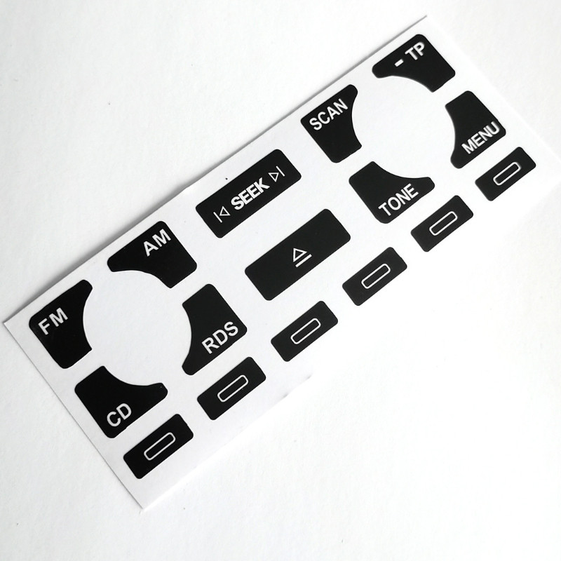 Car Interior Multimedia Radio Stereo Worn Peeling Button Repair ...