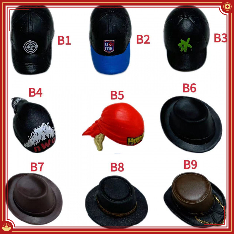Wwe Wrestler figure Hat Accessories 6-7 Inch Action figure Props ...