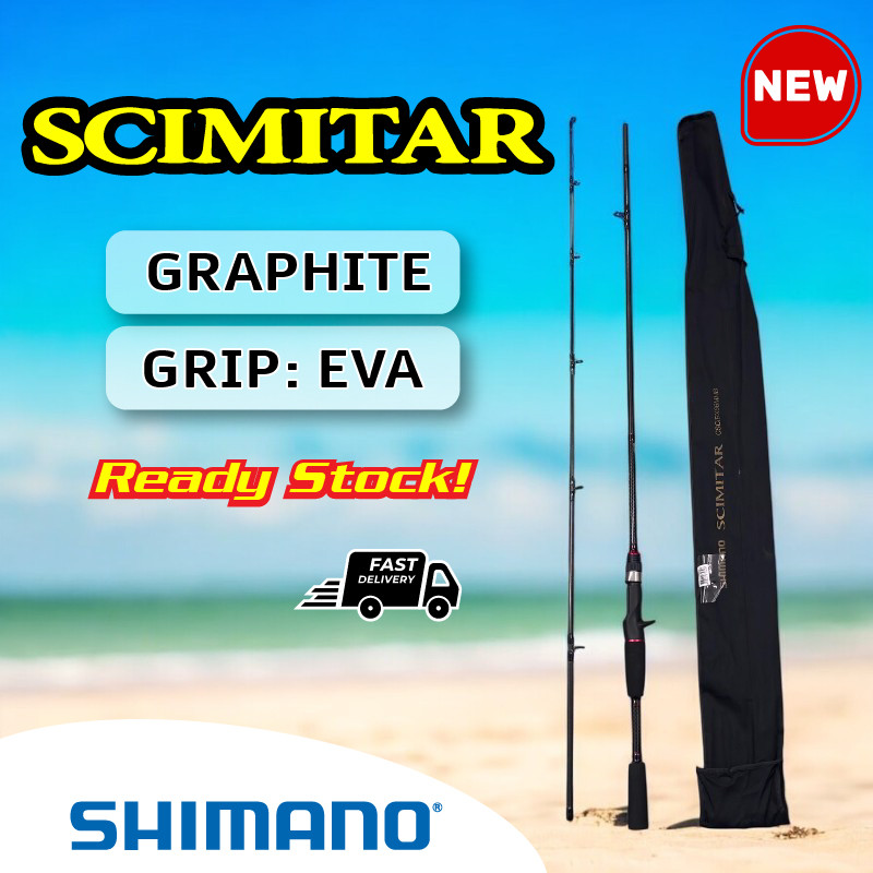 SHIMANO SCIMITAR BX FISHING ROD Joran Pancing BAITCASTING SPINNING ULTRALIGHT UL microjig ...