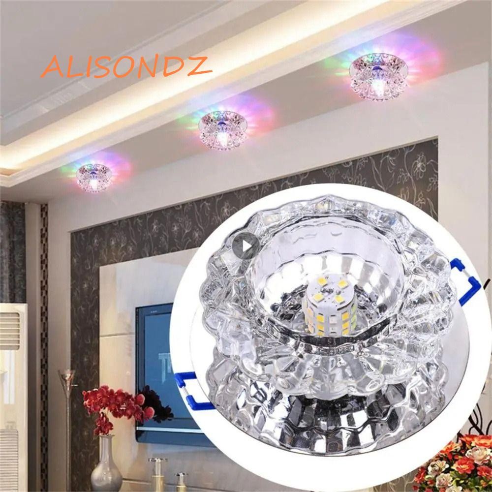 ALISONDZ LED Ceiling Lights, Crystal Aisle Flush Balcony lamp ...