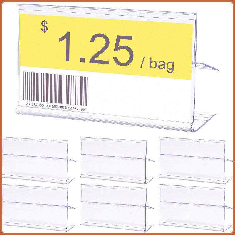 【Ready Stock】 30 Pcs Price Tag Label Labels Clear Holder Card Bins ...