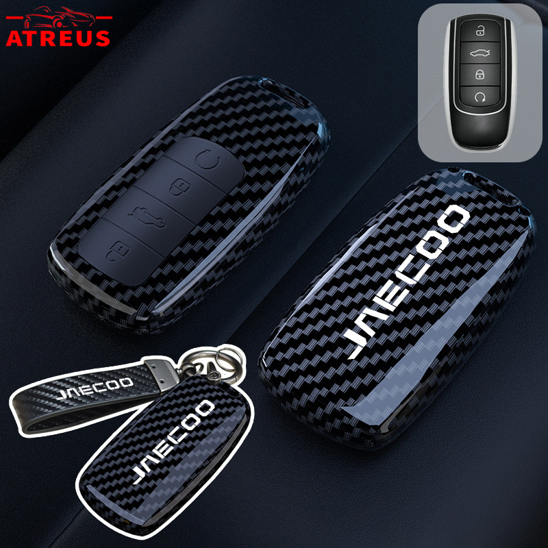Jaecoo J7 Carbon Fiber Car Key Case Protector Drop-Resistant Full Wrap ...