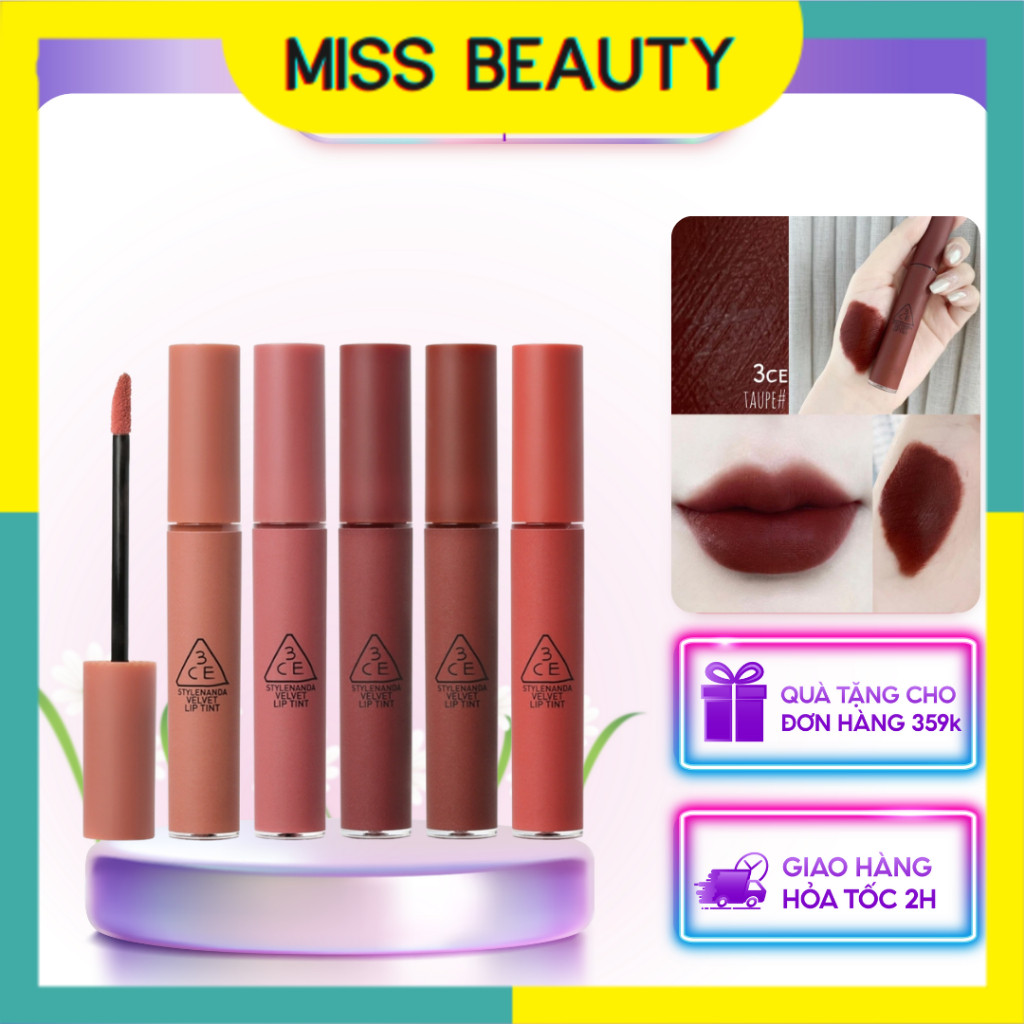 (Bill Han) Matte Lipstick, Standard Color 3CE Velvet Lip Tint 4g ...