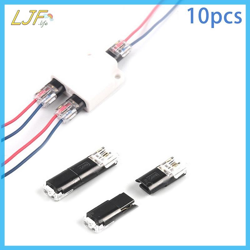 LJF 10Pcs 2 Pin Way Plug Waterproof Electrical Connector Car Wire Cable ...