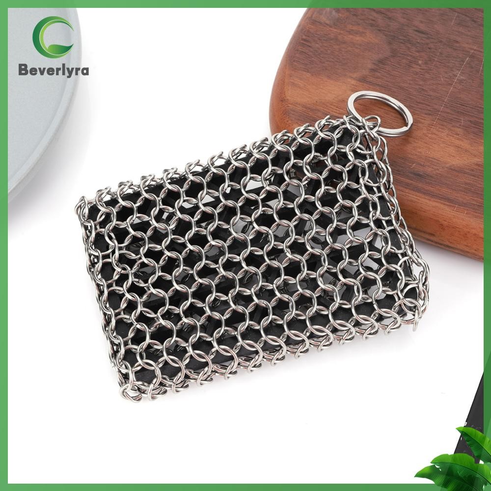 Bv HOT Chainmail Scrubber Pot Pans Cleaning Scrubber for Cast Iron Pre ...