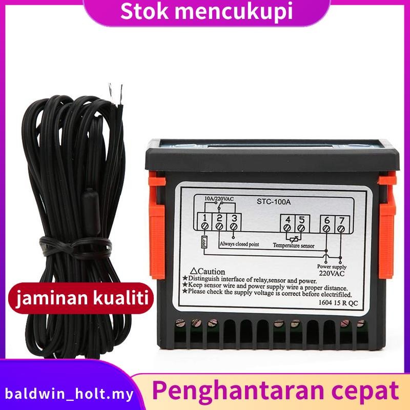 STC-100A Temperature Controller Cool Heat Refrigerator Thermostat Regulator Thermoregulator ...