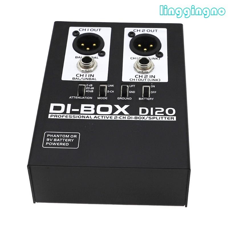 RR Professional 2Channel DI20 Active DI Box Splitter for Stage Studio ...