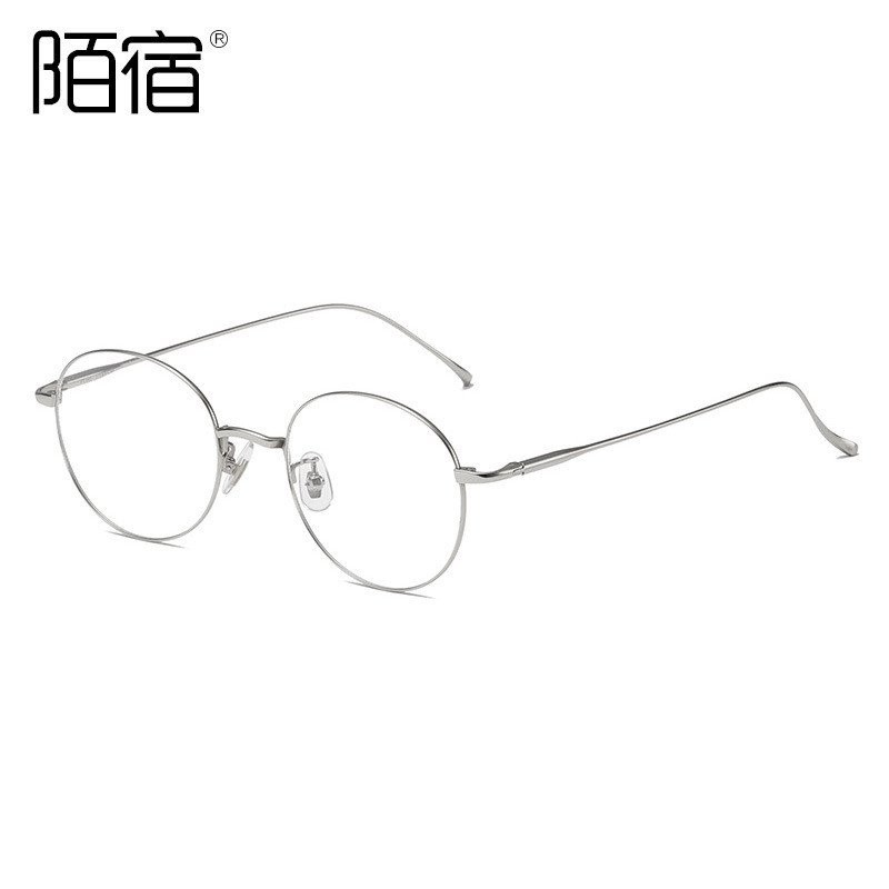 1640 bingkai cermin mata titanium tulen, sisi nipis bulat, cahaya anti ...