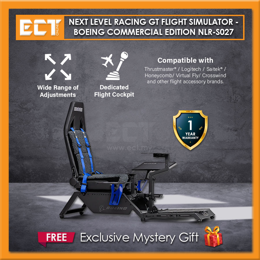 Next Level Racing GT Flight Simulator - Boeing Commercial Edition NLR ...