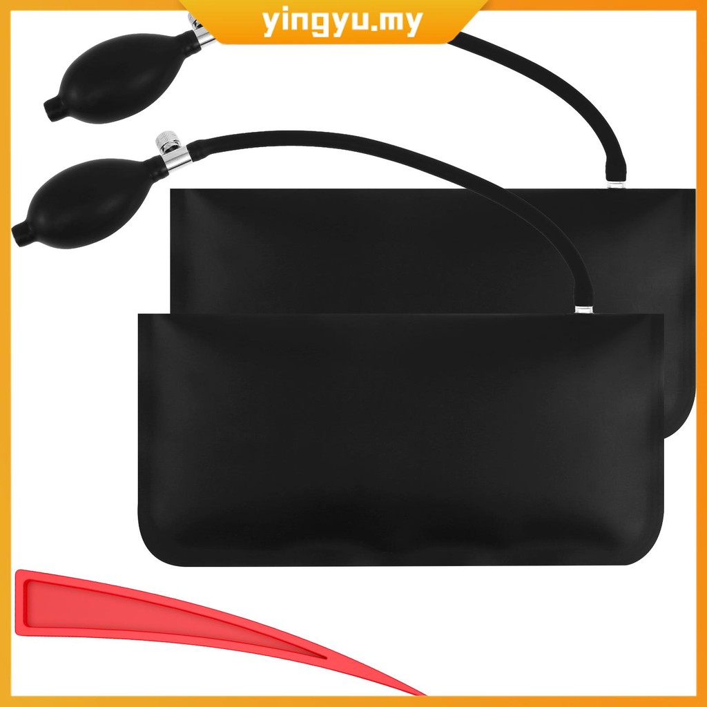 2Pcs Inflatable Air Shim with Pry Bar Air Lifting Bag 150kg Load ...