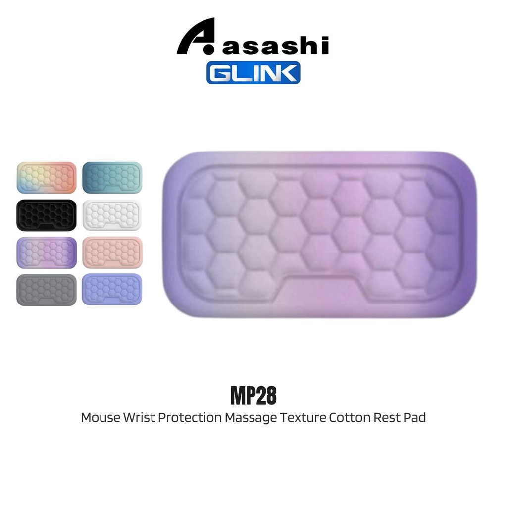Glink MP28 Mouse Wrist Protection Massage Texture Cotton Rest Pad (15*8 ...