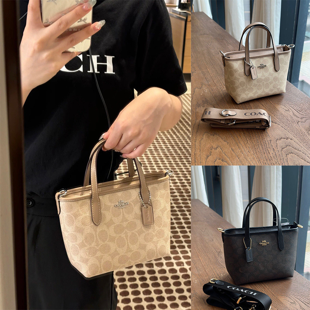 Ready Stock Original 100% COACH CW032 Mini City ladies classic handbag ...