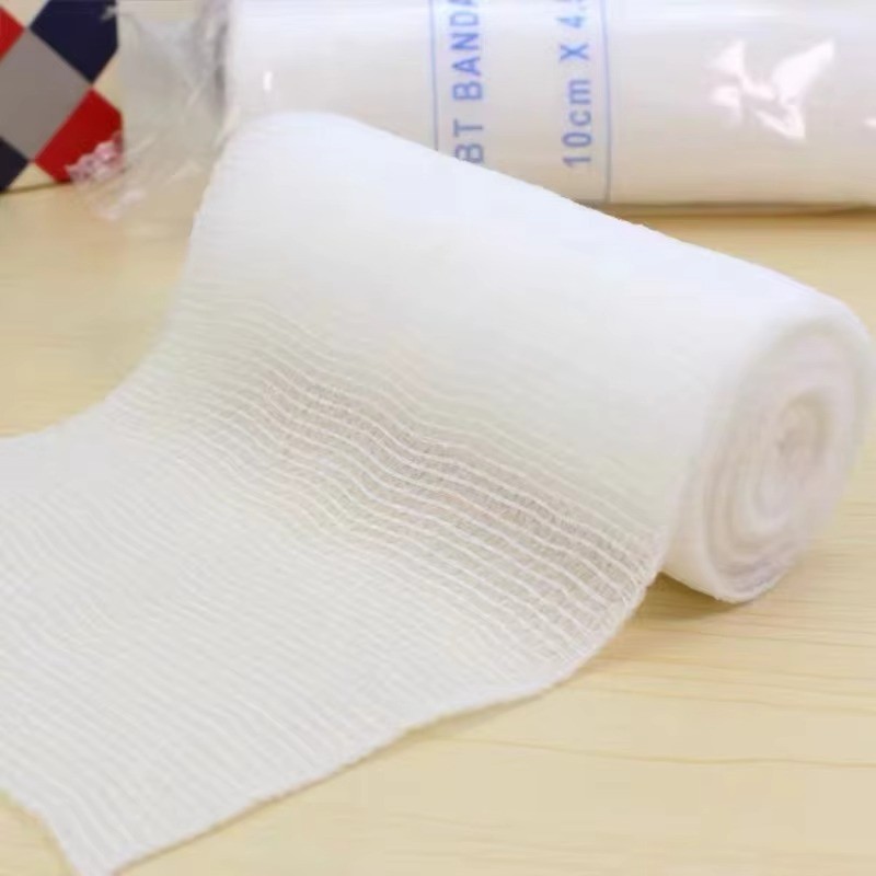 4.5m Elastic Bandages First Aid Kit Gauze Roll Adhesive Plasters Wound ...