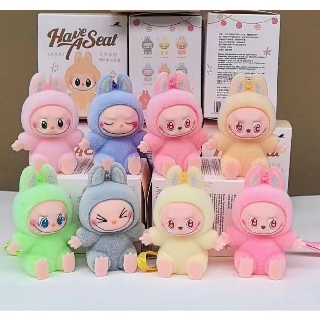 GANTUNGAN Labubu V2 Hanger / LABUBU SQUISHY Hanger / LABUBU MACARON ...