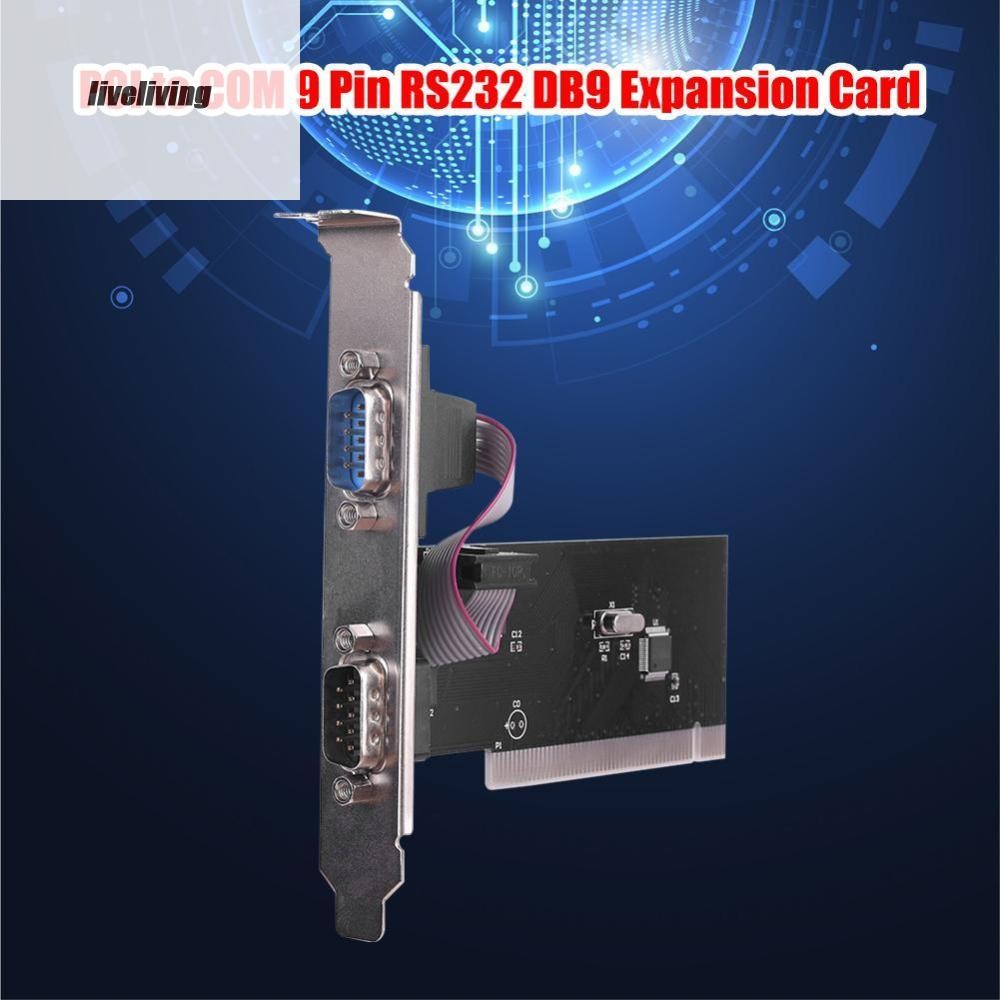 New PCI Serial Port Card PCI to COM 9 Pin RS232 DB9 Desktop Expansion ...