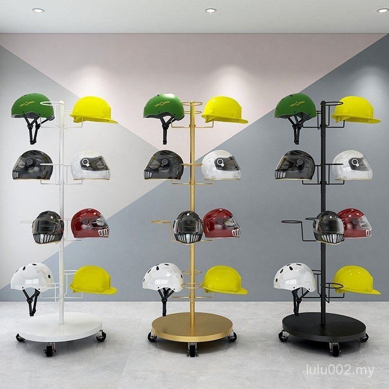 Helmet Safety Helmet Display Stand Floor-length Wall Workshop ...