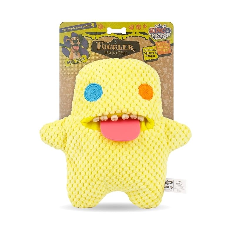 Fuggler (Fuggler) Ooga Booga Yellow Dog Toy with Sound Genuine Product ...