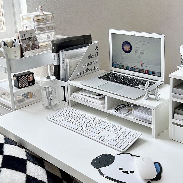 Laptop Elevated Rack Desk Desk Desktop Storage Rack Desktop Display ...