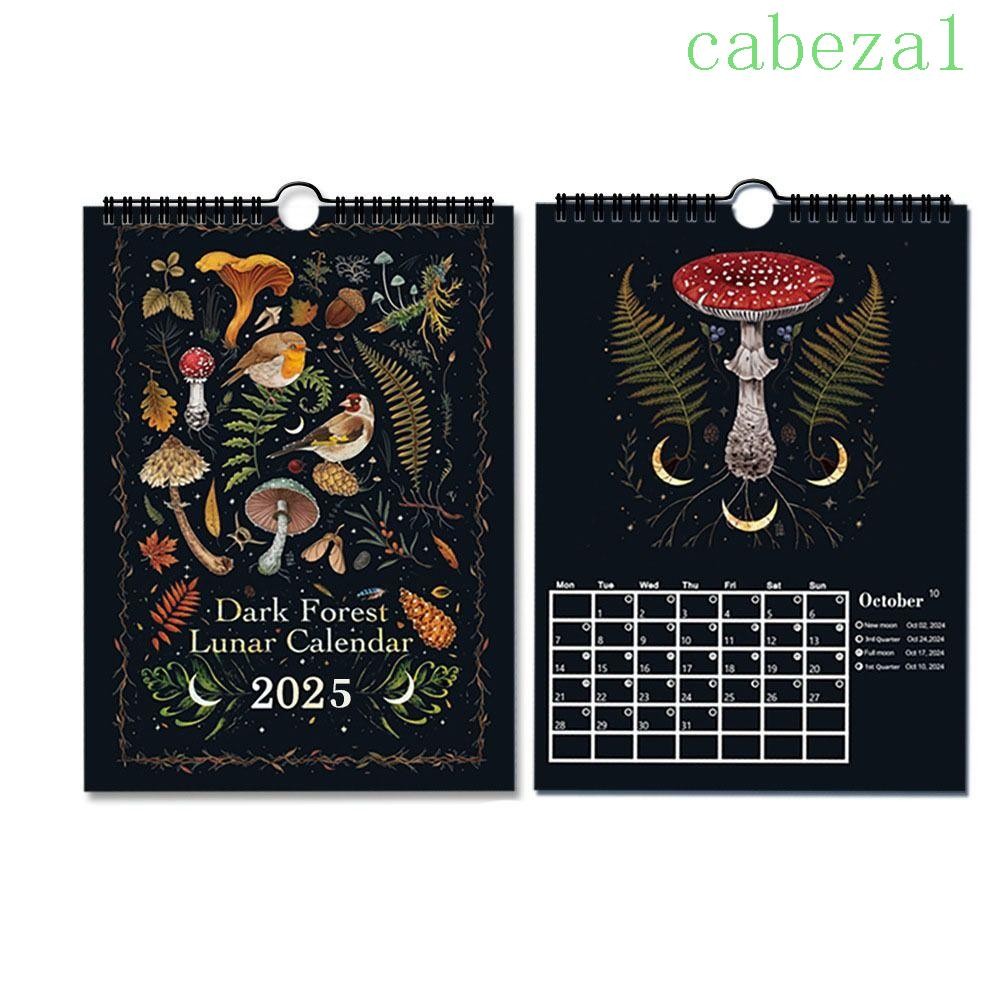 CABEZA Cartoon Cat Calendar, Dark Fores Original Illustrations 2025 New ...