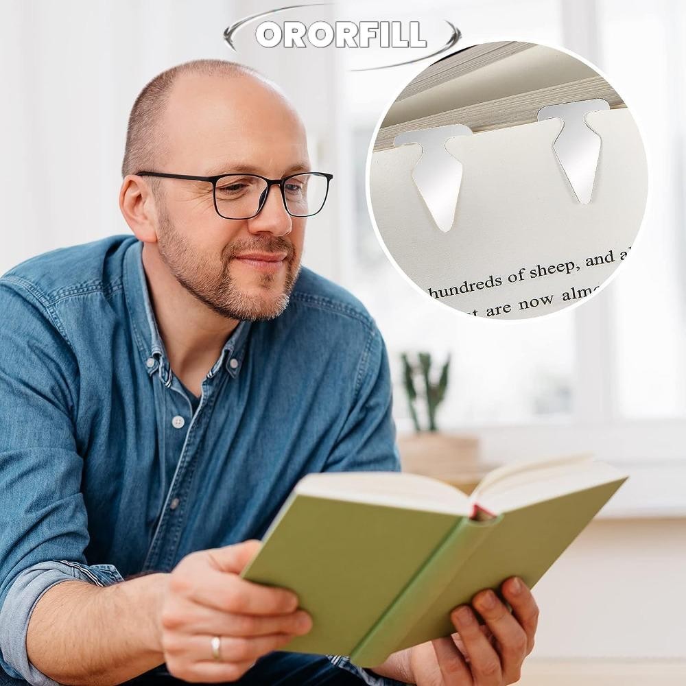 ORORFILL 50 Book Line Markers, Portable Metal Book Page Markers, Easy ...