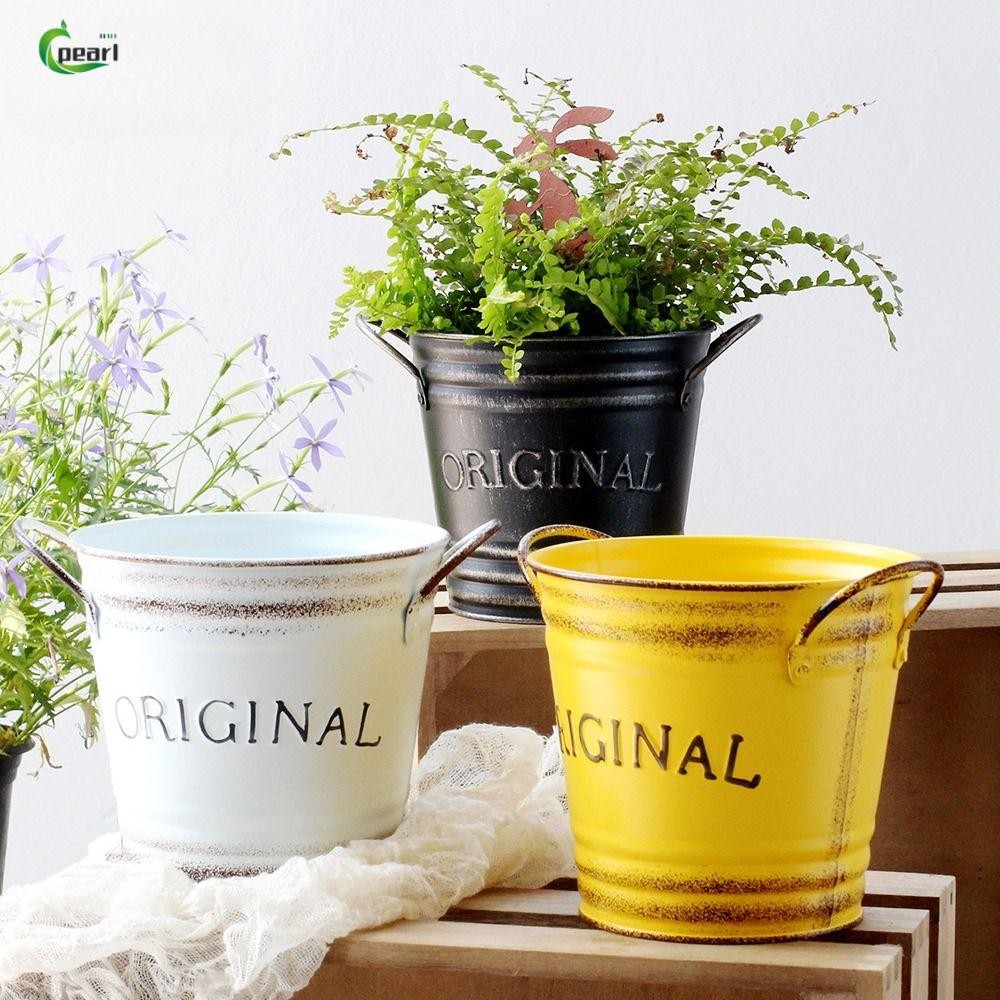 PEARL Iron Flower Pot, Plants Planter Gardening Supplies Flowerpots ...