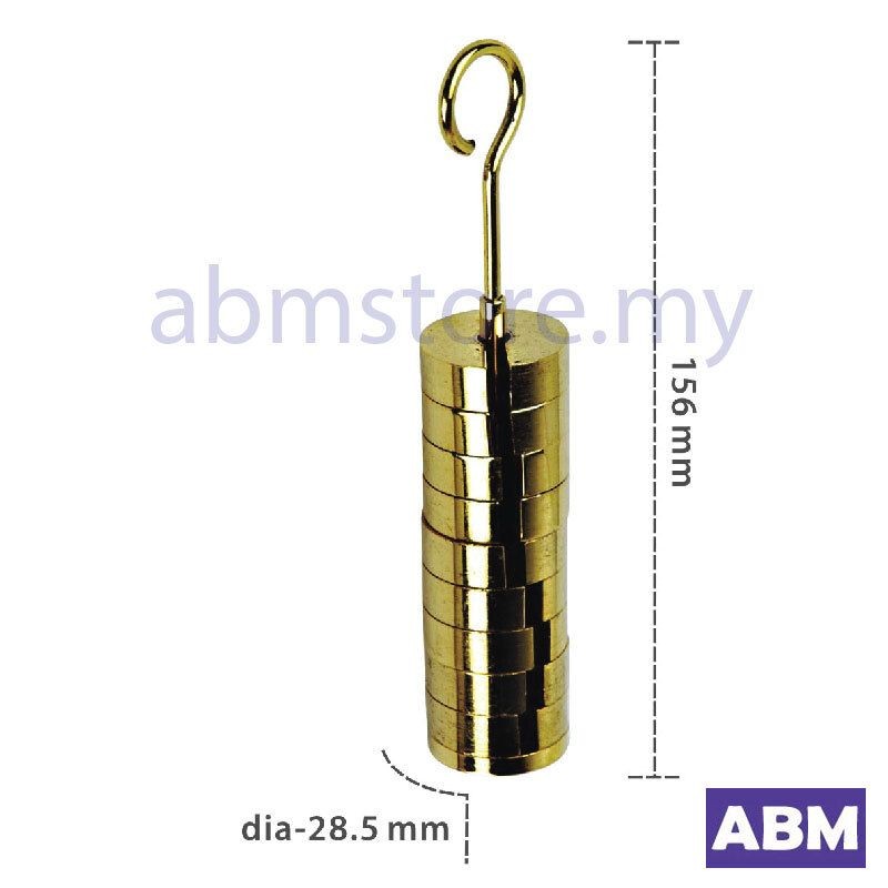 Slotted Weight Set 500g (50g x 9, Hanger x 1), Brass | Shopee Malaysia