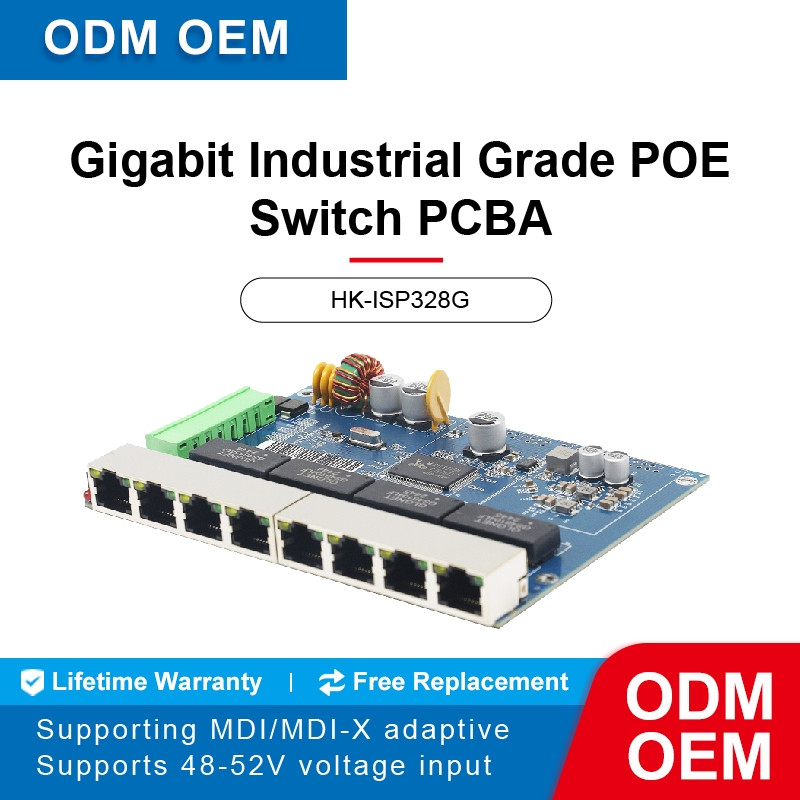 HICOMDATA Industrial-Grade PoE Gigabit Switch PCBA (8 Ports) | Shopee ...