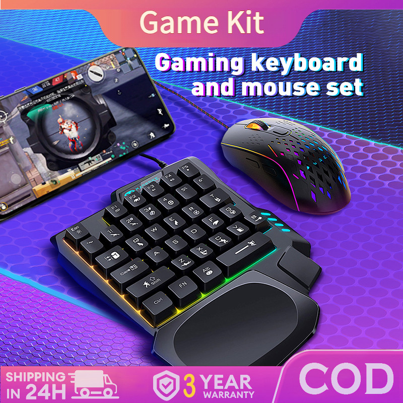 M1 Pro Mobile Controller Converter Luminous Mouse and Luminous Keyboard ...