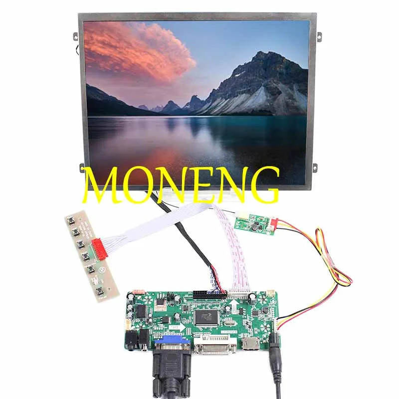 10.4 inch IPS VS104T-003A 1024x768 Brightness 500nit LCD Screen with HD MI VGA Audio LCD ...