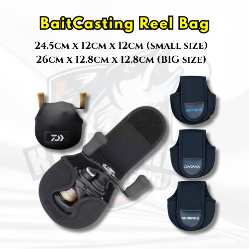 Beg Simpan Mesin Mancing Bait Casting Reel Bag Shimano/ Daiwa/ Tatula ...