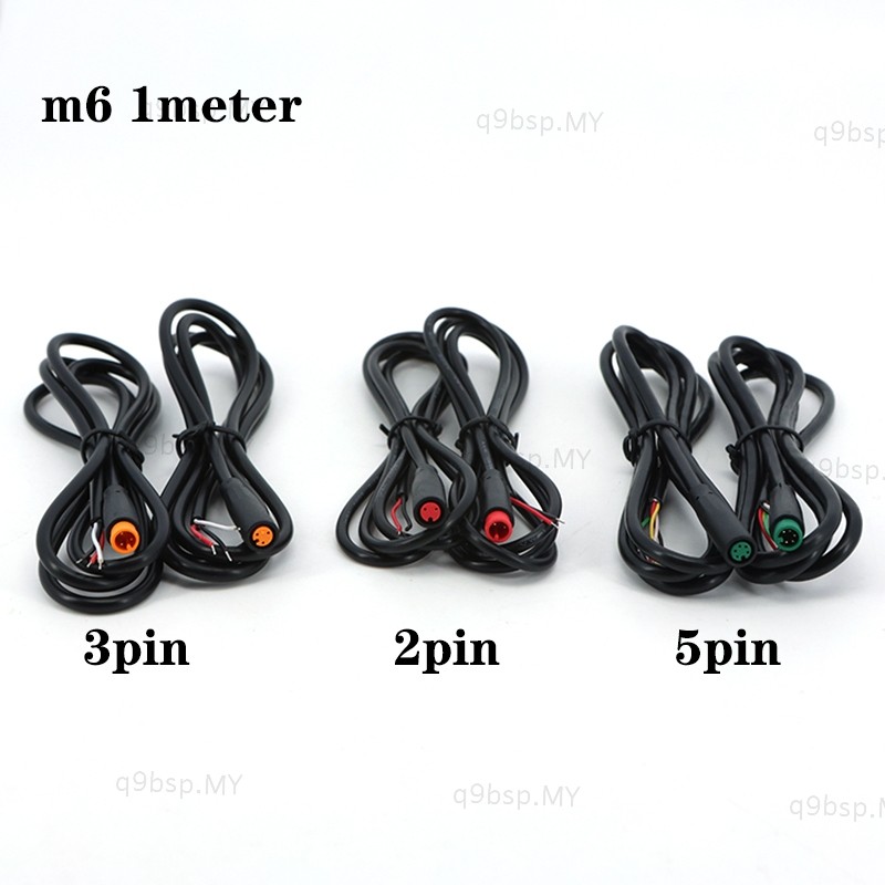 1m M6 2 3 5 Pin core 6mm male female Julet Electric bike Butt Cable ...