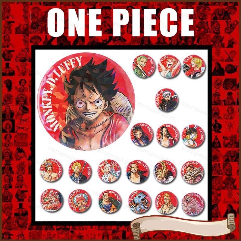 ST3 ONE PIECE Badge Anime Brooch Bag Pendant Manga Ranking Luffy Zoro ...