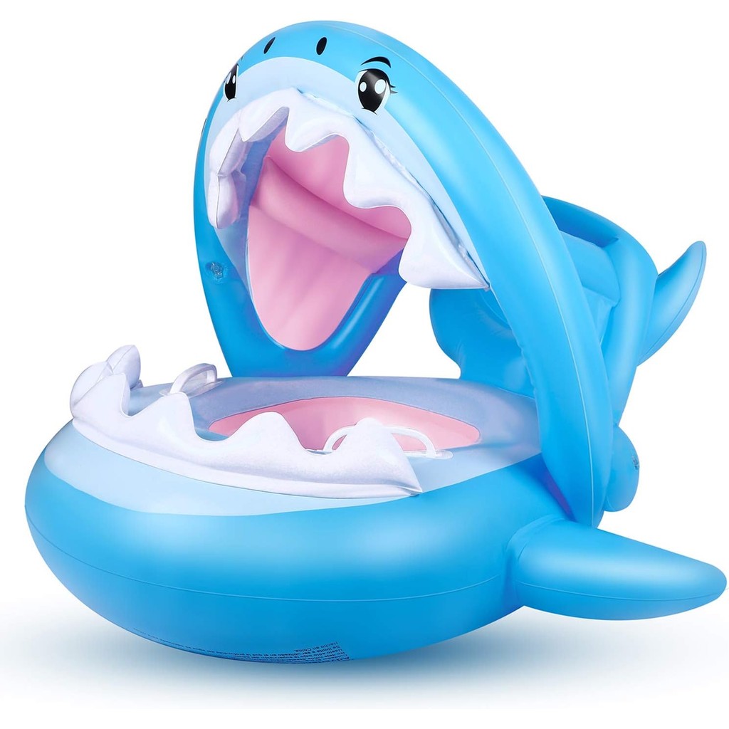 Baby Float Swimming Pool Toddler Floaties with Inflatable Canopy ...