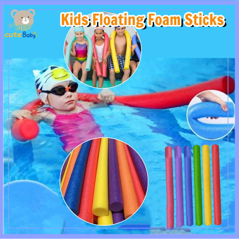 Kids Floating Foam Sticks Noodle Float Swimming Pool Flexible Buoyancy ...