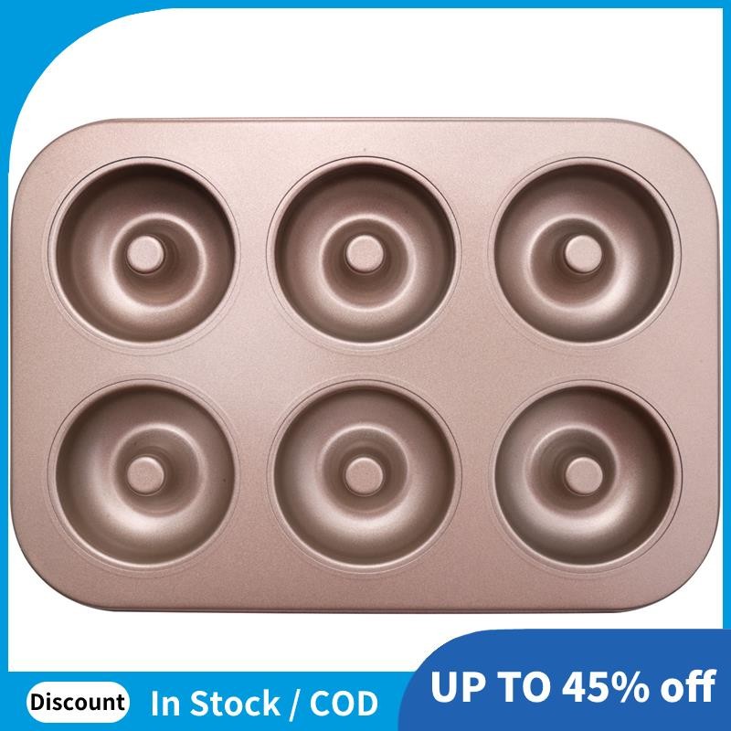 Non-Stick Donut Pan 1 Pieces Donut Baking Tray Carbon Steel Donut Mold ...