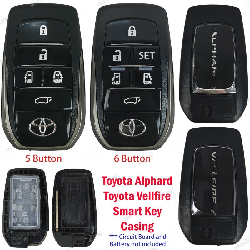 [READY STOCK] Toyota Alphard Vellfire AGH30 GGH30 Smart Key Shell ...