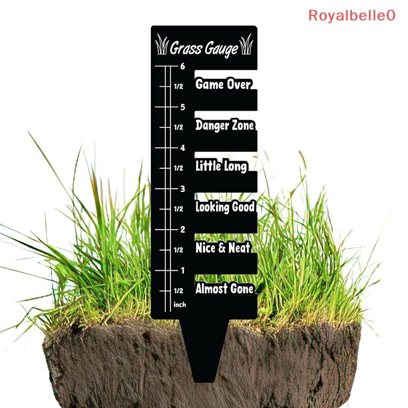 {Royalbelle0} Grass Gauge Ruler Wooden Outdoor Grass Trim Measurement ...