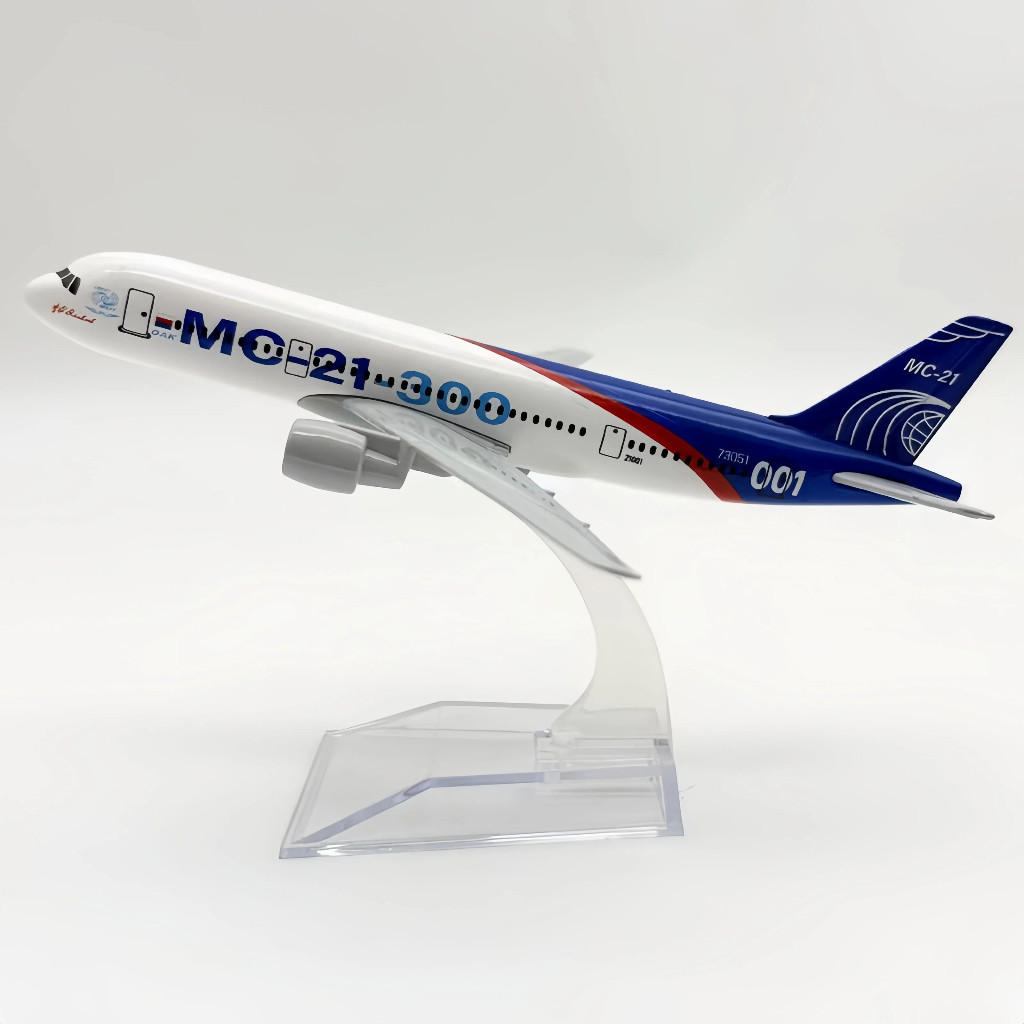 Koleksi Kapal Terbang Diecast Pesawat 16cm Russian Airlines MC-21 ...