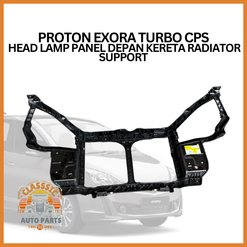 PROTON EXORA TURBO CPS HEAD LAMP PANEL DEPAN KERETA RADIATOR SUPPORT ...