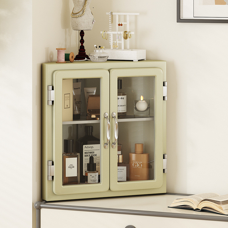 Japanese Style Korean Style Retro Metal Triangle Cabinet Corner Storage ...