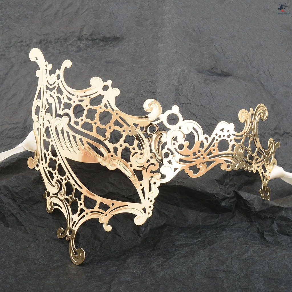 Half Face Masquerade Mask Masquerade Alloy Half Face Baroque Mask ...