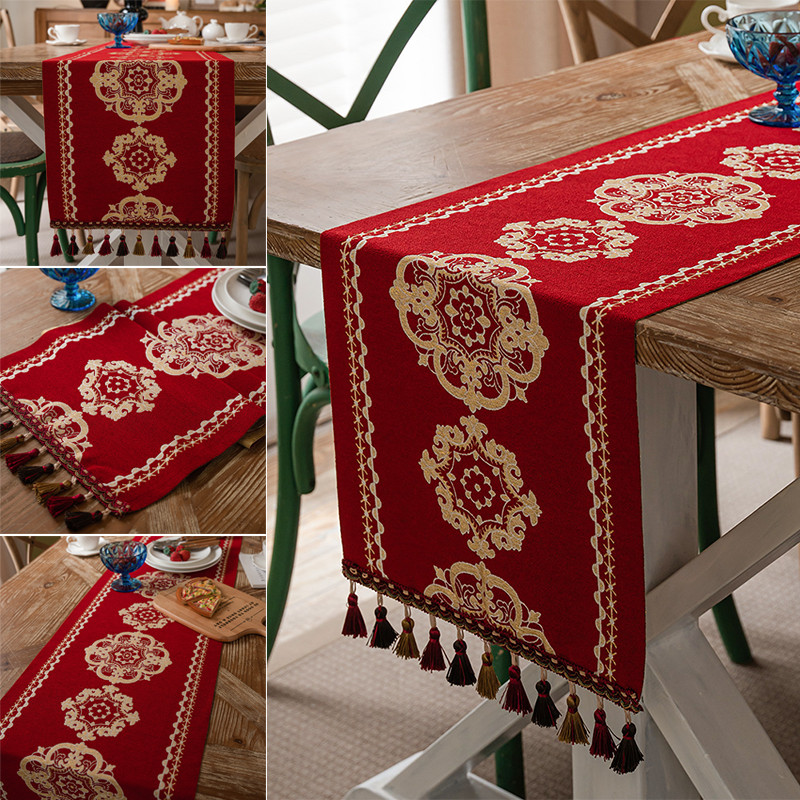 Chinese Retro Embroidery Table Runner Suitable for Home Festival ...