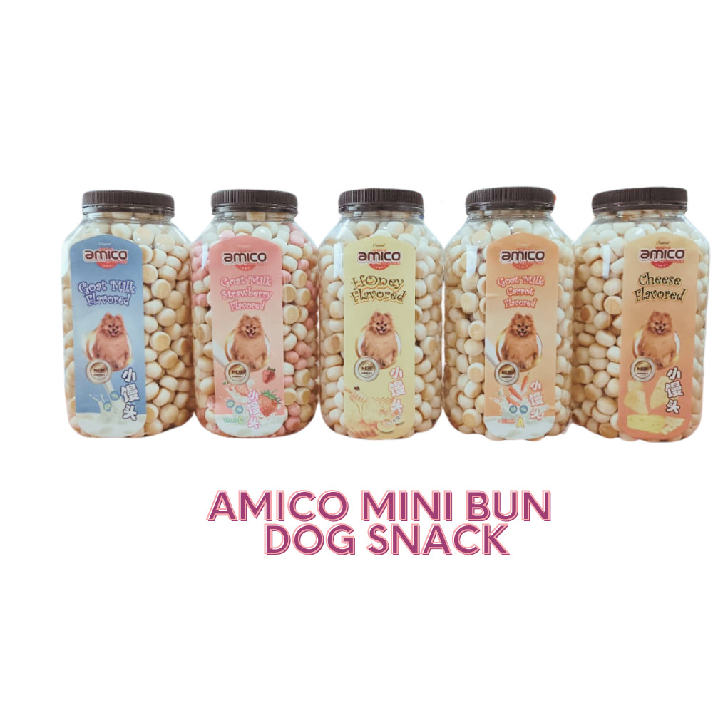 AMICO Mini Bun Biscuit Dog Snacks/Dog Treats 260g | Shopee Malaysia