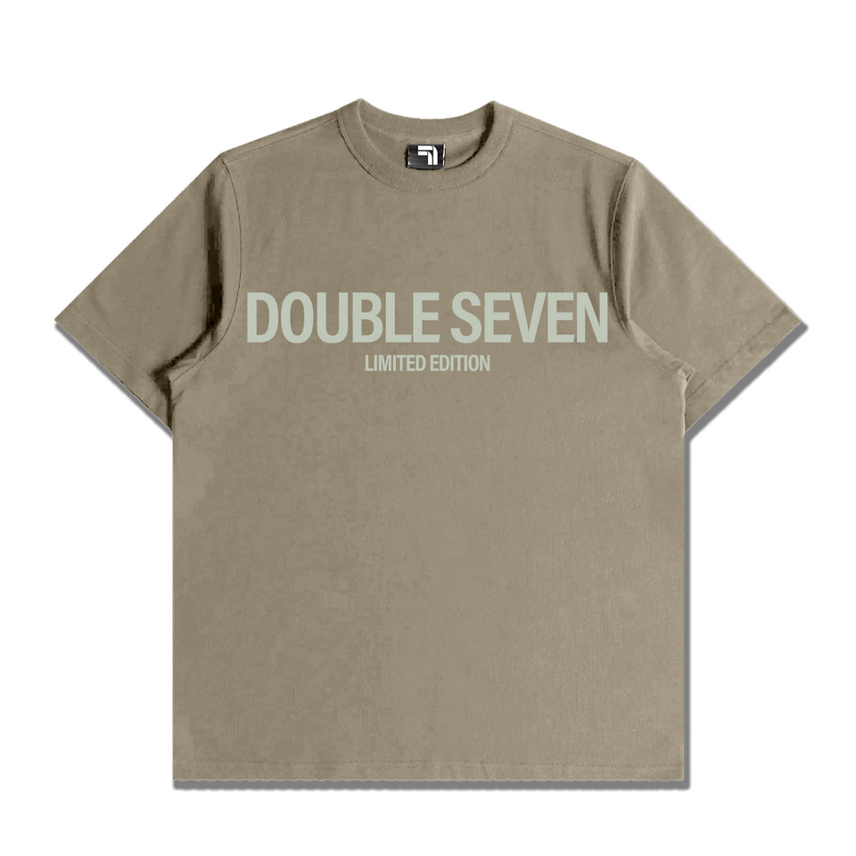 Double 7 Classic Font Tee (Taupe) | Shopee Malaysia