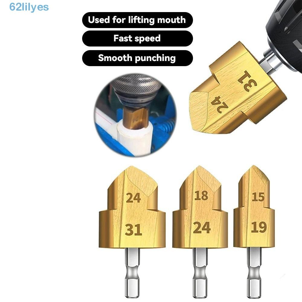 LILYES Water Pipe Fitting Reamer, PPR Hole Opening Plumbing Pipe Reamer ...