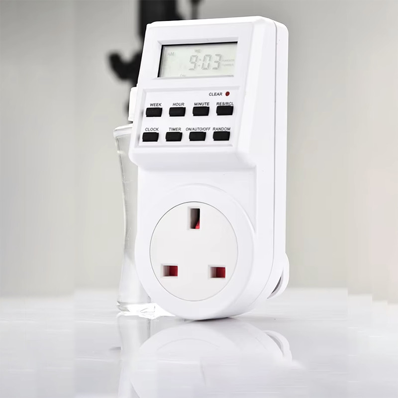 UK Plug Digital Weekly Programmable Electrical Wall Plug-in Power ...