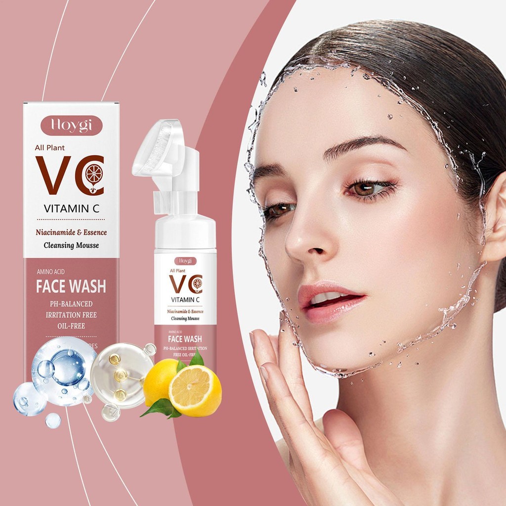 Brightening Face Wash 100ml Gentle Foaming Moisturizing Wash Mild Daily ...