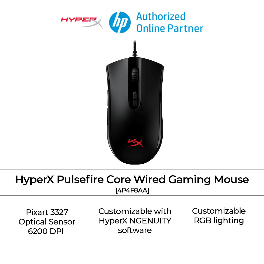 HyperX Pulsefire Core Gaming Mouse [4P4F8AA] | Shopee Malaysia